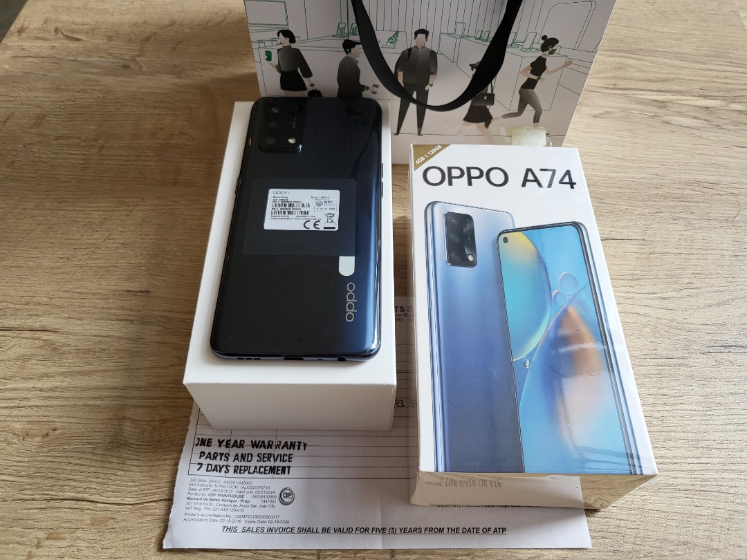 Oppo A74 Black complete with receipt, Mobile Phones & Gadgets, Mobile ...