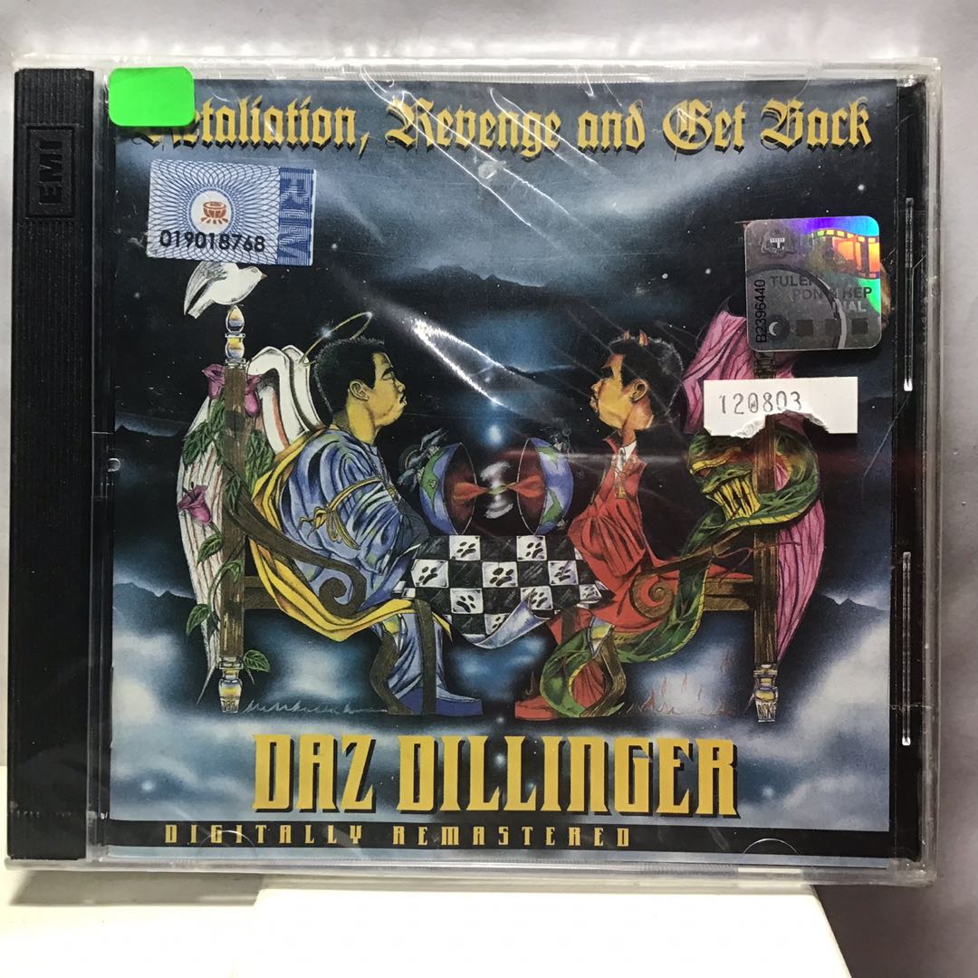 ORIGINAL 2001 PRESS Daz Dillinger OOP CD NOS NEW SEALED Anubis Rap Hip ...