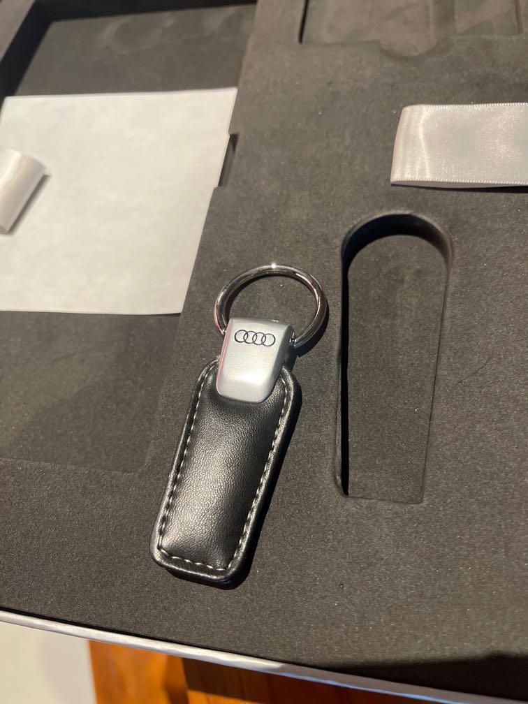 Original Audi Leather Key Ring, Car Accessories, Accessories on Carousell