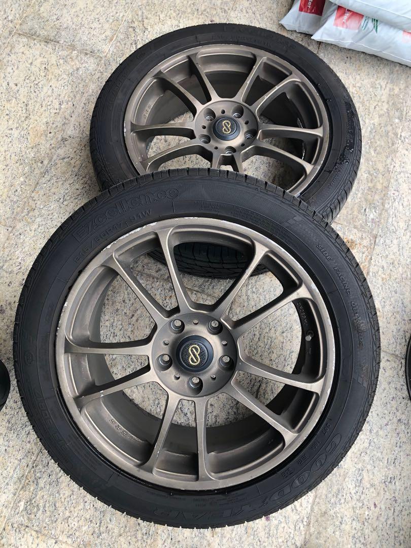 Original enkei Japan sport rim, Auto Accessories on Carousell