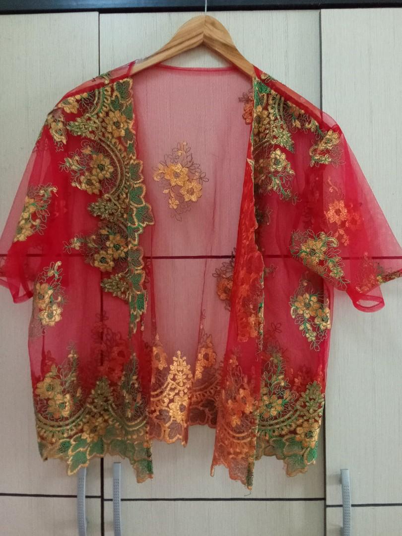 Outer kebaya, Fesyen Wanita, Pakaian Wanita, Atasan di Carousell