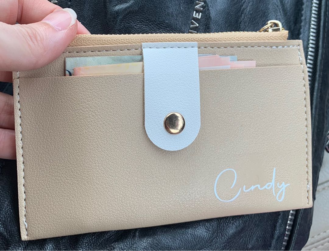 Personalised pouch wallet cardholder ( with customised name) custom ...