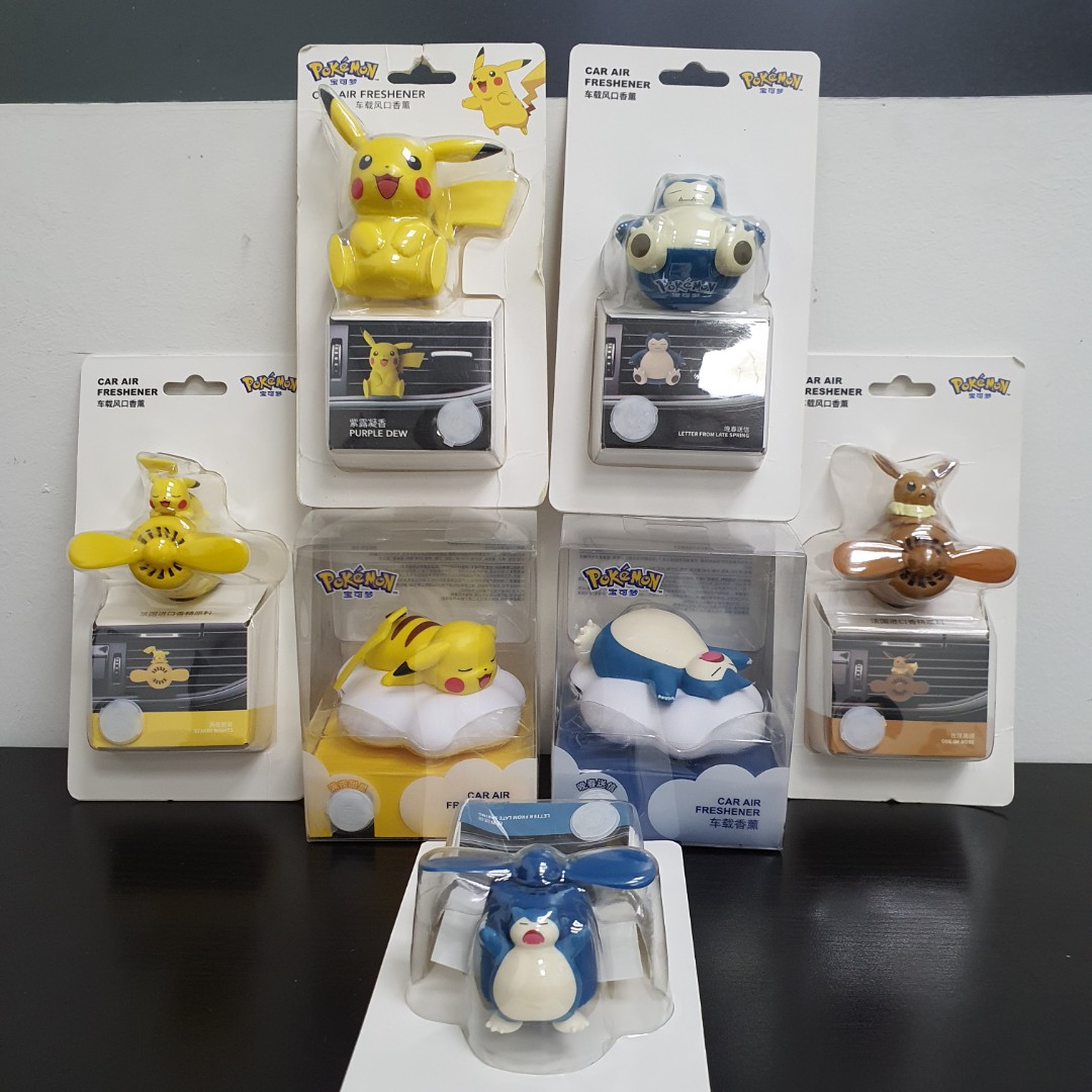 Pikachu / Eevee / Snorlax Car Air Freshener, Car Accessories ...