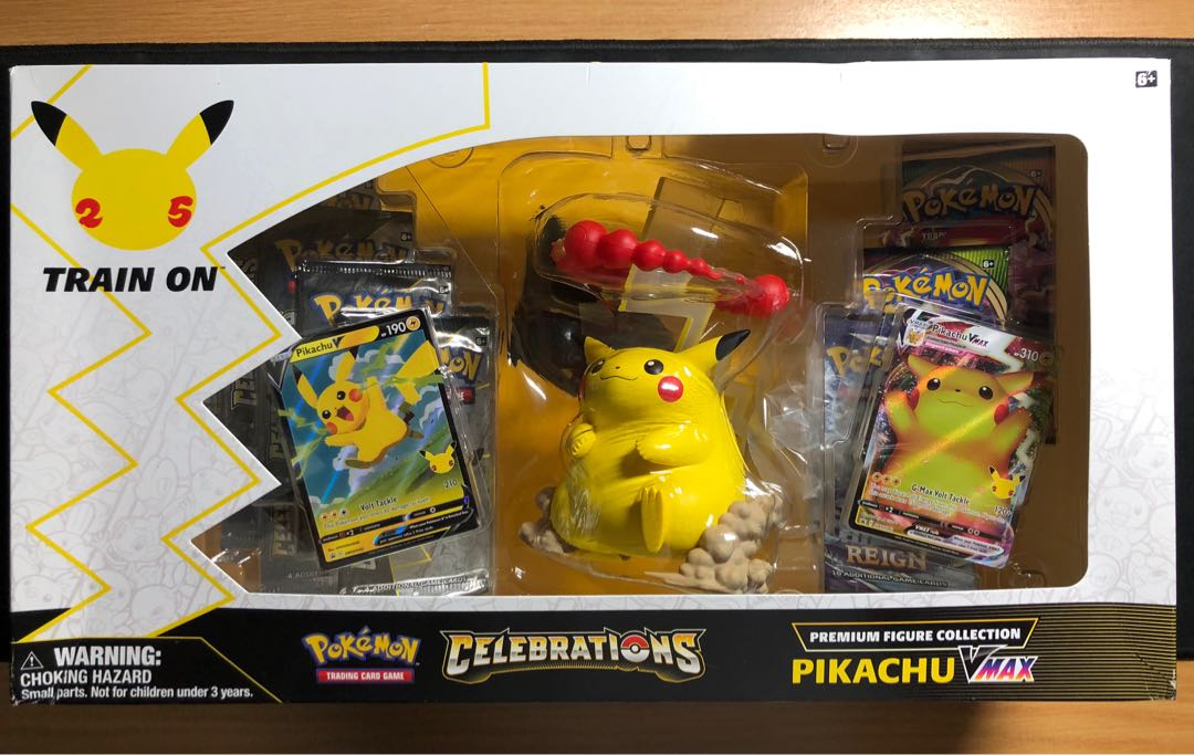 Pikachu Vmax Figurine 25th Collection Box, Hobbies & Toys, Toys & Games ...