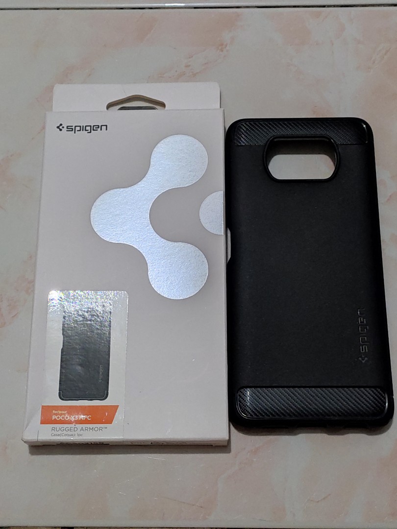 Poco X3 Spigen Rugged Armor Case, Mobile Phones & Gadgets, Mobile ...