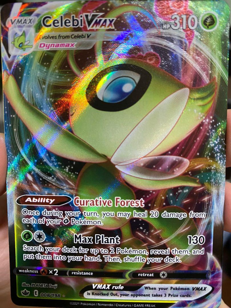 Pokémon TCG - Celebi VMax 8/198, Hobbies & Toys, Toys & Games on Carousell