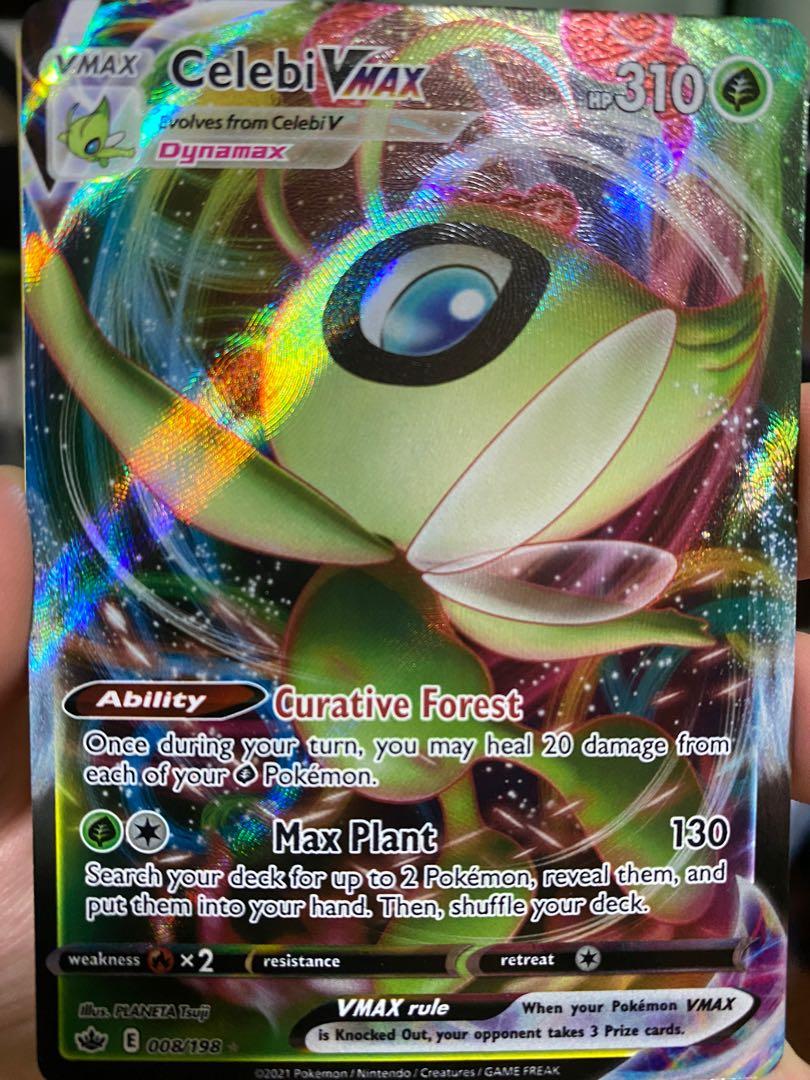 Pokémon TCG - Celebi VMax 8/198, Hobbies & Toys, Toys & Games on Carousell