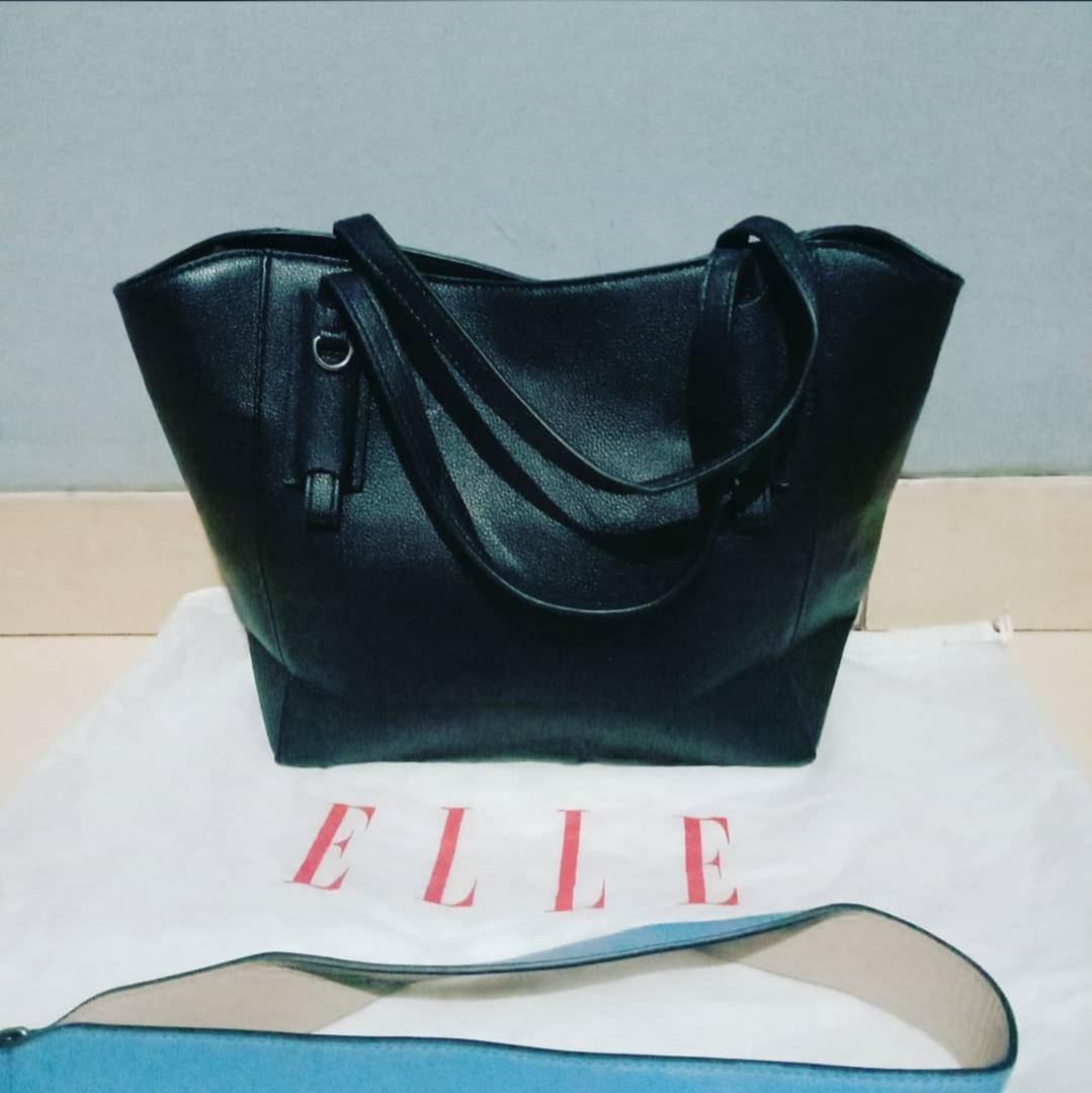 Preloved Tas Elle original, Fesyen Wanita, Tas & Dompet di Carousell