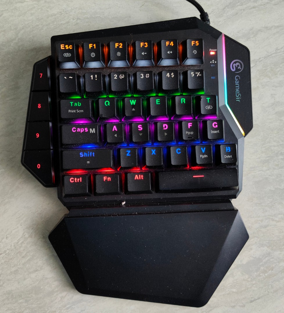 PS5 PS4 PC GameSir GK100 One-handed keyboard/keypad Call of Duty ...