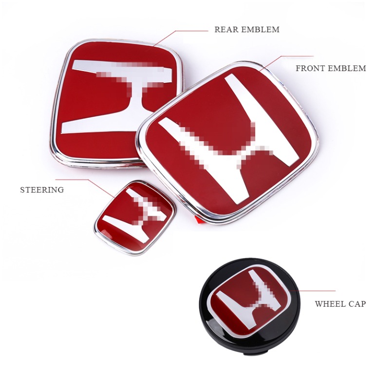Red H Emblem for all Honda models, Car Accessories, Accessories on ...