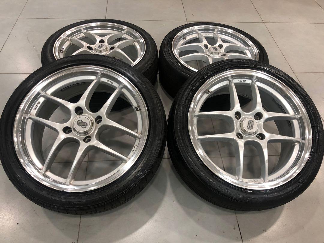 Rim Enkei CPS 17x7jj pcd114, Auto Accessories on Carousell