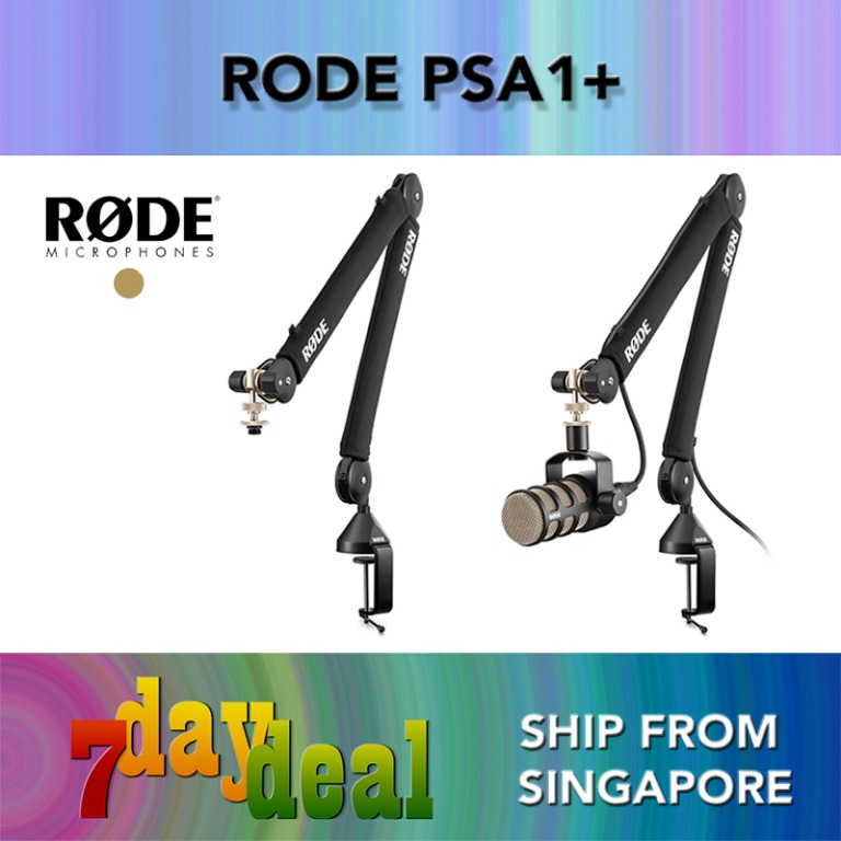 Rode PSA1+ Professional Studio Boom Arm, Audio, Other Audio Equipment ...