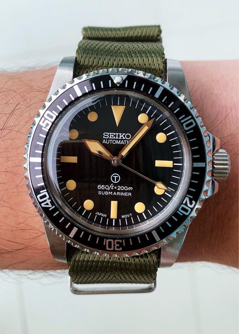 Rolex Military Submariner 5513/5517 Homage Build with Seiko NH35A ...