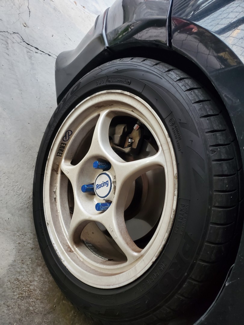 rpo1 Japan 16inch 7jj pcd100 offset32 rare, Auto Accessories on Carousell