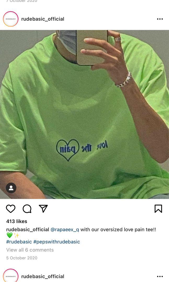 Rudebasic oversize, Fesyen Wanita, Pakaian Wanita, Atasan di Carousell