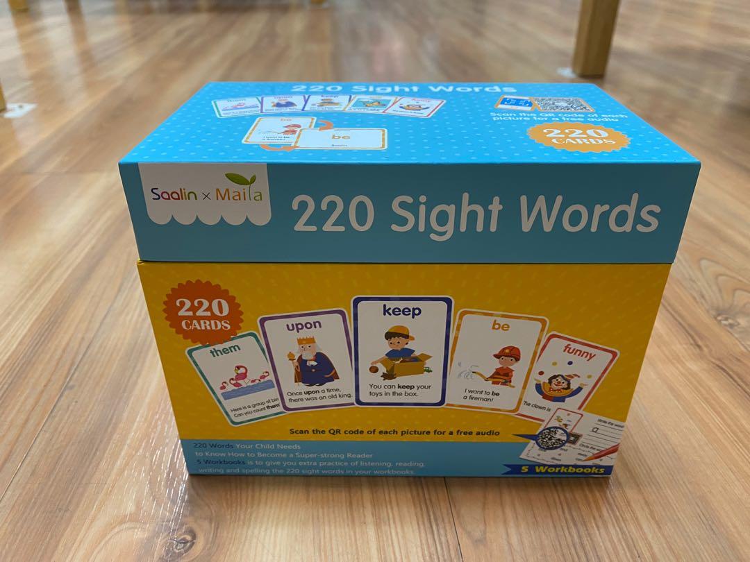 SAALIN Sight words cards, Hobbies & Toys, Books & Magazines, Assessment ...