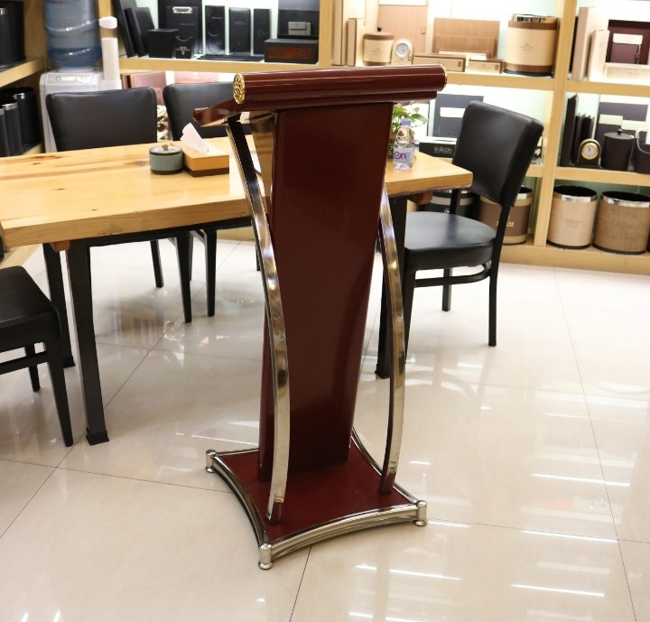 SCHOOL CHURCH MIKE STAND STAGE PEDESTAL, Furniture & Home Living ...