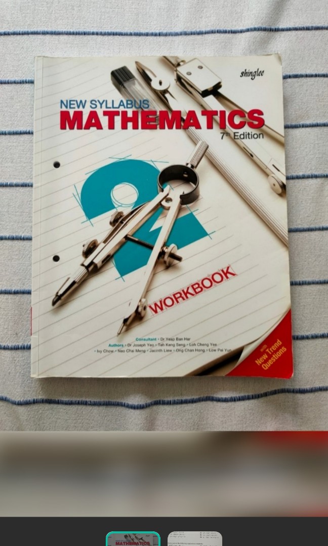 Sec 2 New Syllabus Mathematics Workbook, Hobbies & Toys, Books ...