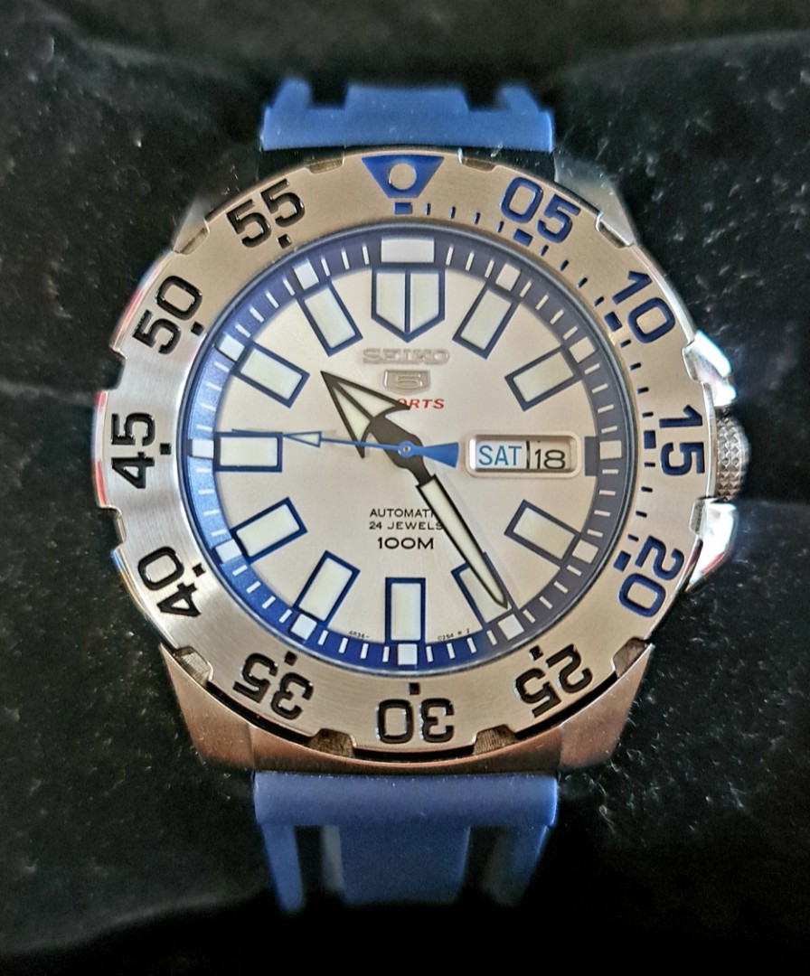 Seiko 5 sports "Snow Monster" SRP481K1, Luxury, Watches on Carousell