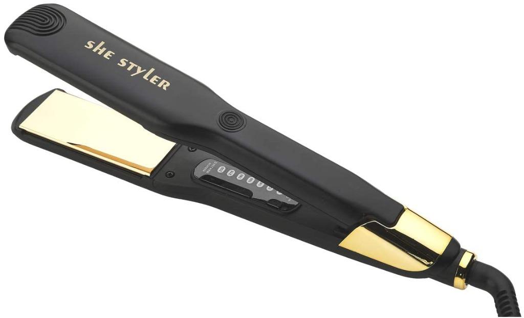 SheHair gold wide variable temperature styler, from shehair the high ...