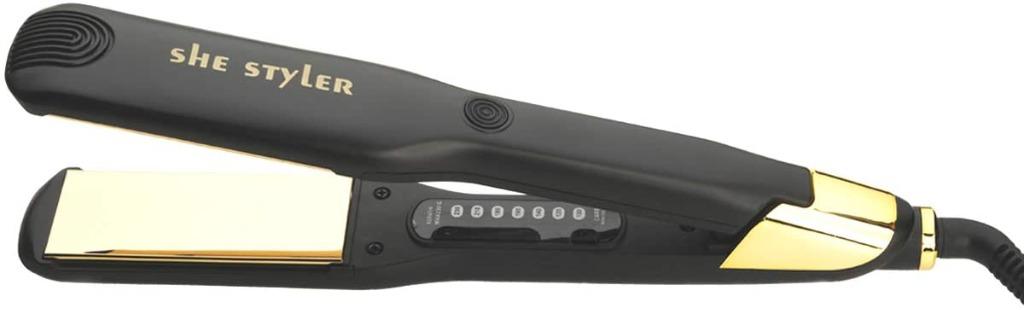 SheHair gold wide variable temperature styler, from shehair the high ...