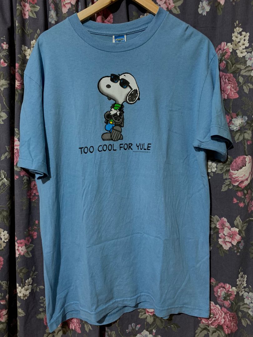 Snoopy Too Cool For Yule Mens Fashion Tops And Sets Tshirts And Polo Shirts On Carousell