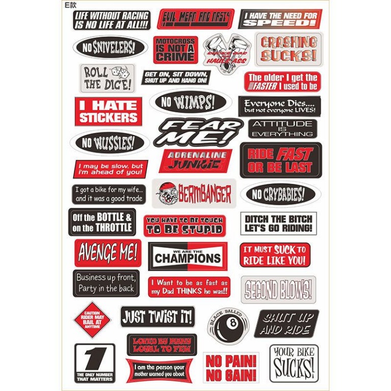 Sponsor Stickers / Decals / Vinyl Graphics for RC Touring Cars, Drift ...