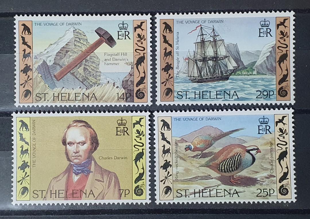 St.Helena Charles Darwin set MH, Hobbies & Toys, Memorabilia ...