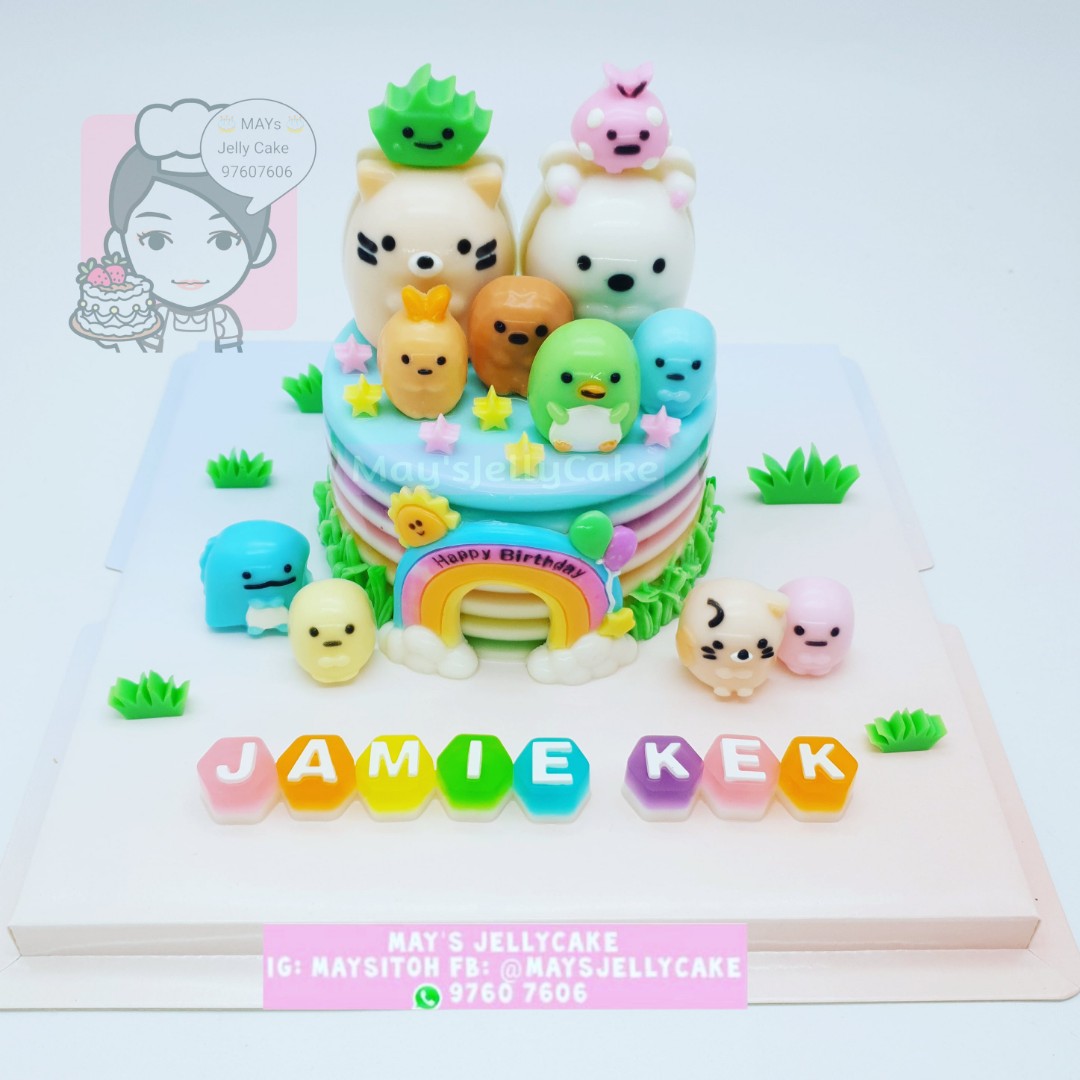Sumikko Gurashi Jelly Cake (agar agar cake), Food & Drinks, Homemade ...