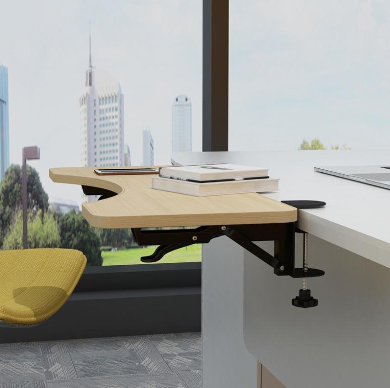 Table Desk Extender Clamp-on Desk Extension Board, Furniture & Home ...