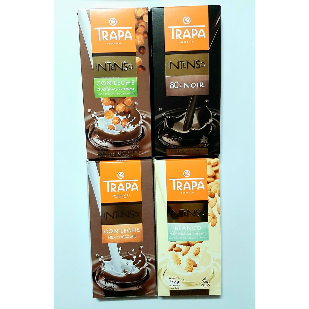 Trapa Chocolates Milk Choco / Dark Choco / Milk Choco With Hazelnuts ...