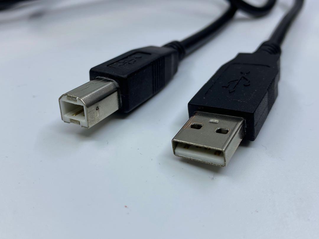 Universal Printer Cable - USB2.0 Type A to Type B Male Data Printer ...