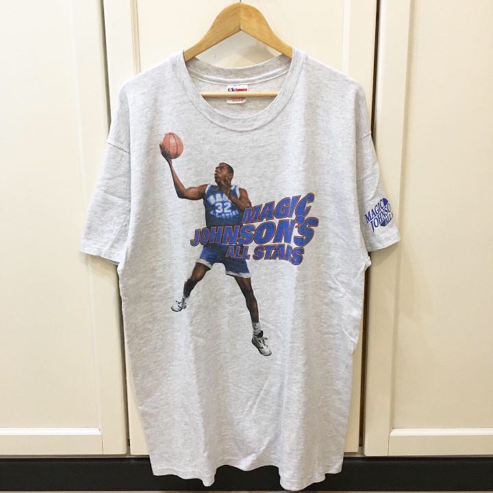 Vintage Magic Johnson Tee, Men's Fashion, Tops & Sets, Tshirts & Polo ...