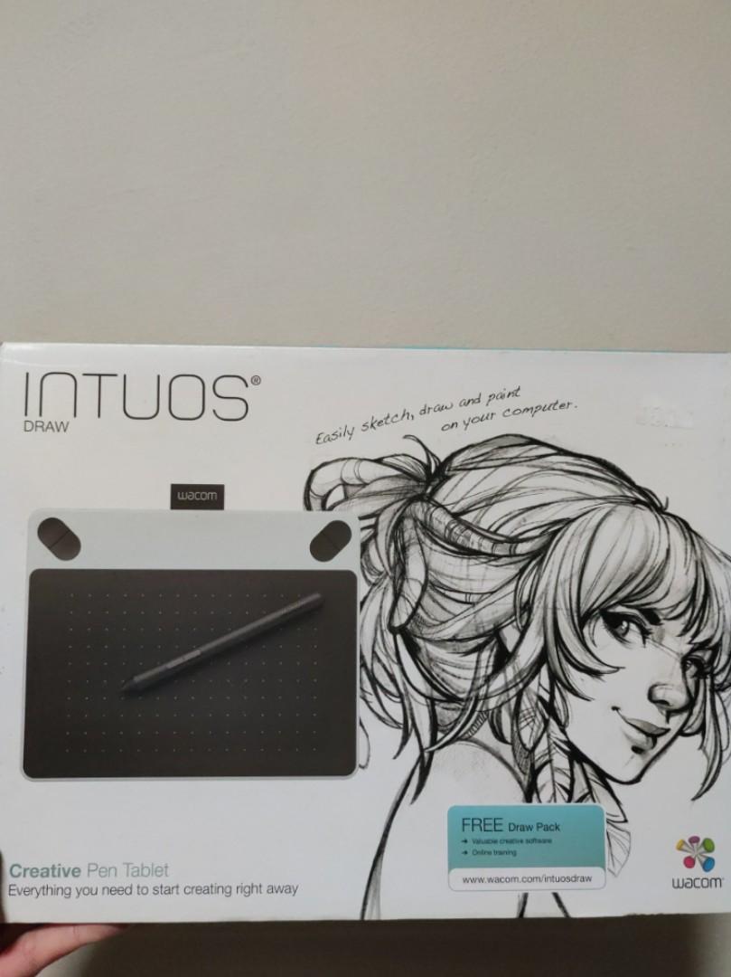 Wacom Intuos Draw in White, Hobbies & Toys, Stationery & Craft, Art ...