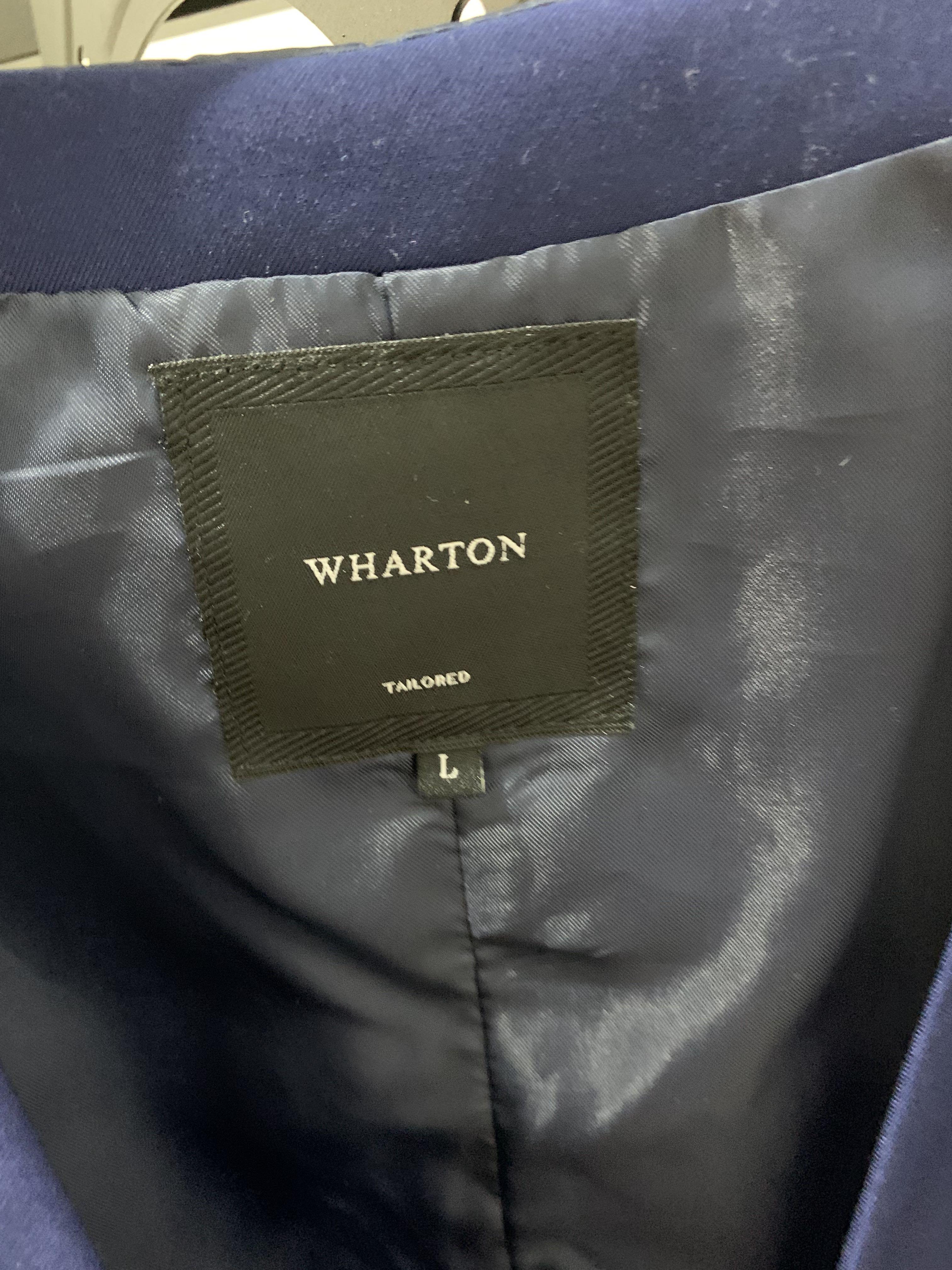 Wharton Blue Formal Vest, Men's Fashion, Tops & Sets, Vests on Carousell