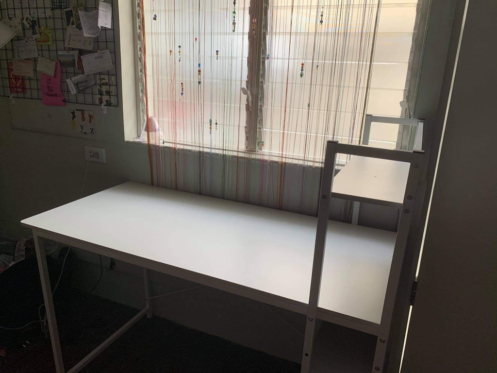 White study table, Furniture & Home Living, Furniture, Tables & Sets on ...