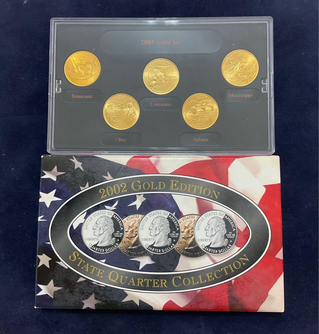 2002 Gold Edition - State Quarter Collection, Hobbies & Toys ...
