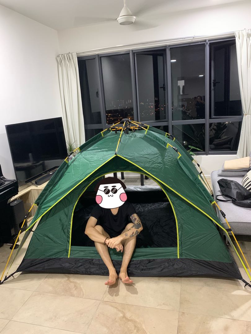 2m*2m Fully Automatic Tent Outdoor Foldable Camping Auto Tents UV ...