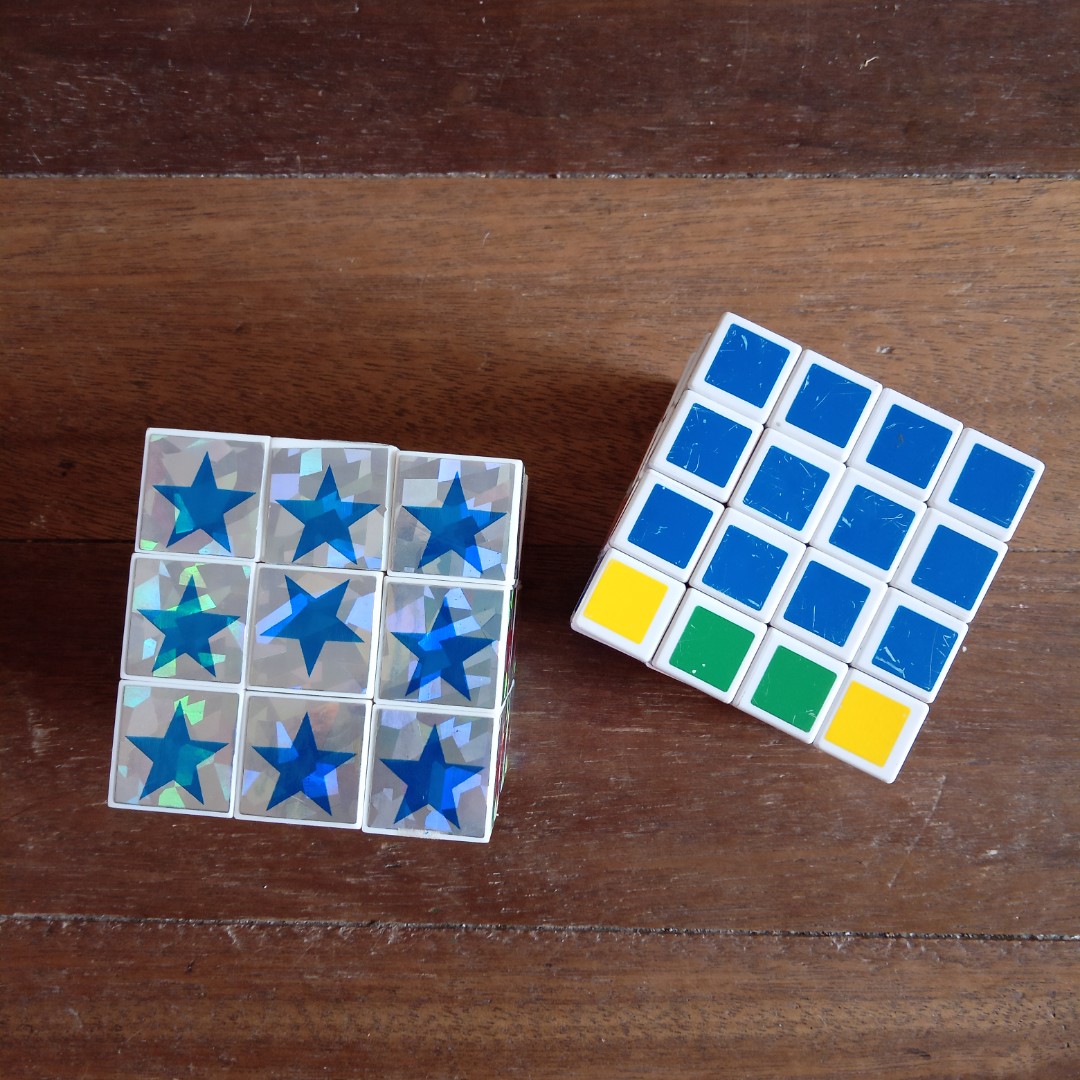 3x3 and 4x4 rubrics cube, Hobbies & Toys, Toys & Games on Carousell