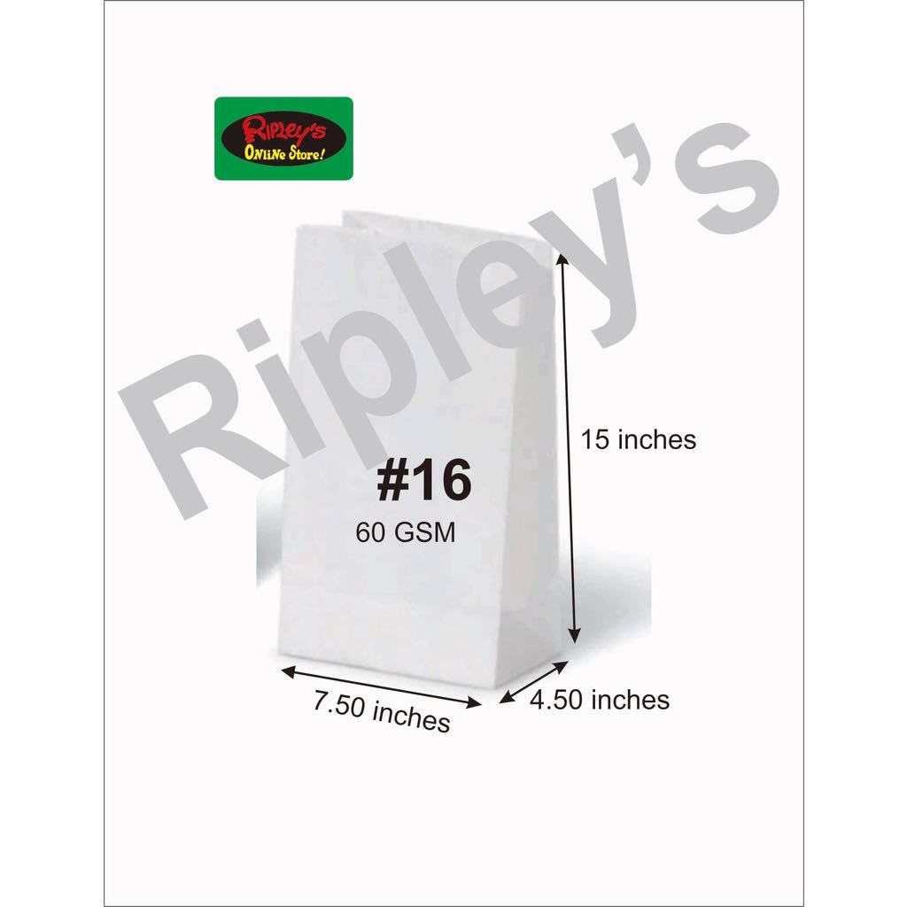 50pcs|pack White Paper Bag without handle, Hobbies & Toys, Stationary ...