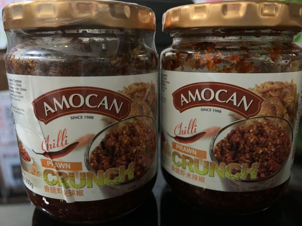 Amocan Chilli Prawn Crunch, Food & Drinks, Spice & Seasoning on Carousell