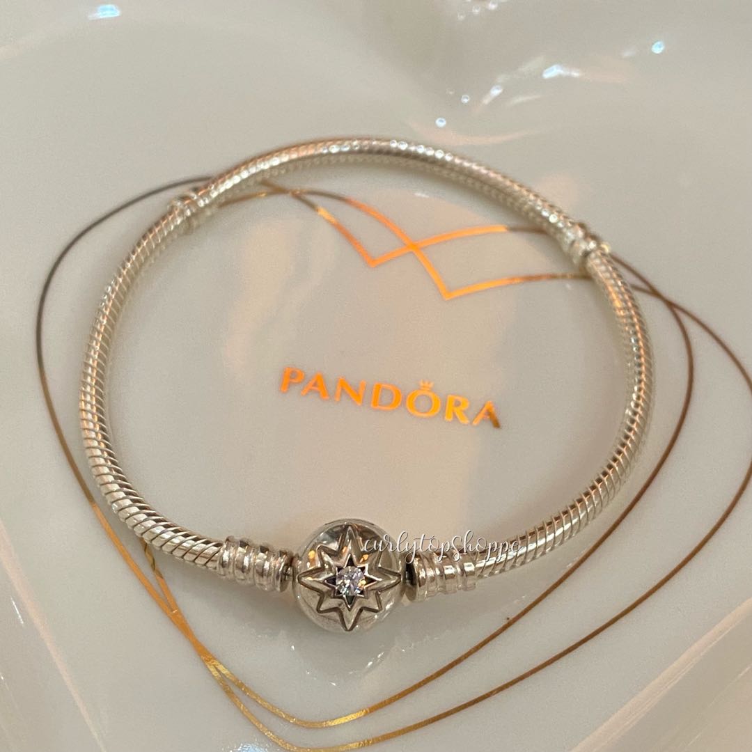Authentic Pandora Starry Sky Bracelet 18cm, Women's Fashion, Jewelry ...