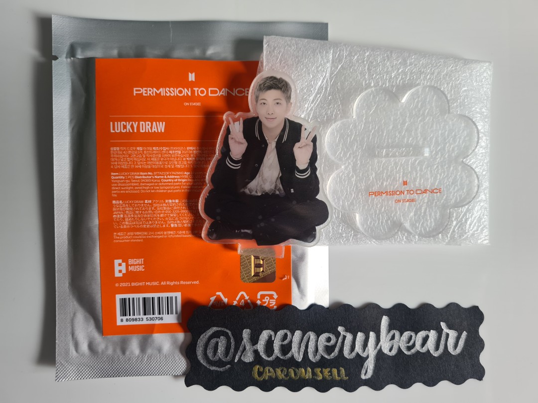 BTS PTD Lucky Draw - RM standee, Hobbies & Toys, Memorabilia ...