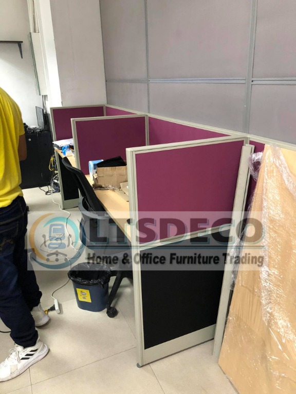 call center type working table office partitions, Furniture & Home ...