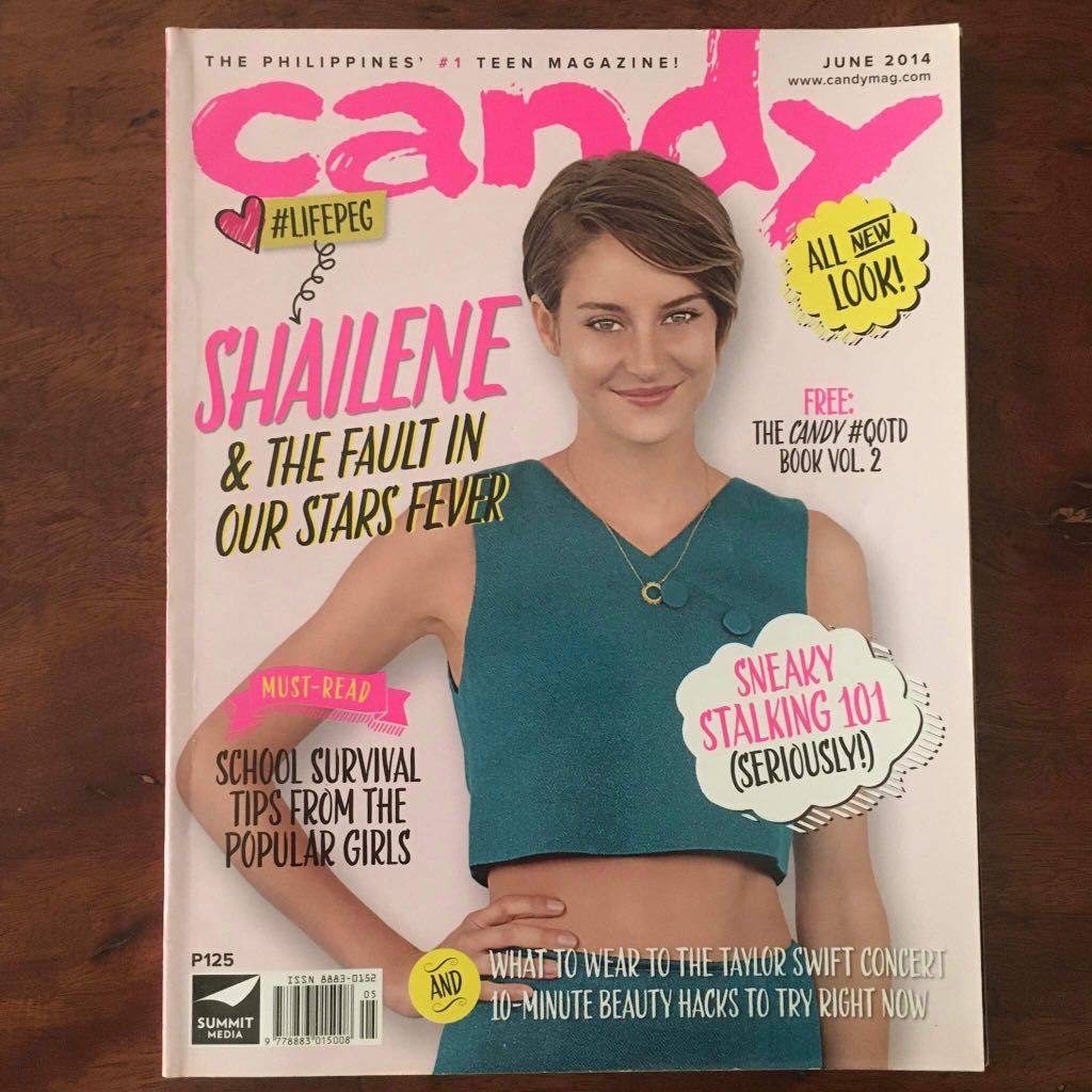 Candy Magazine June 2014 ( Shailene Woodley ), Hobbies & Toys, Books ...