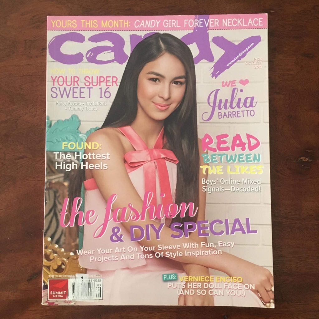 Candy Magazine October 2013 ( Julia Barretto ), Hobbies & Toys, Books ...
