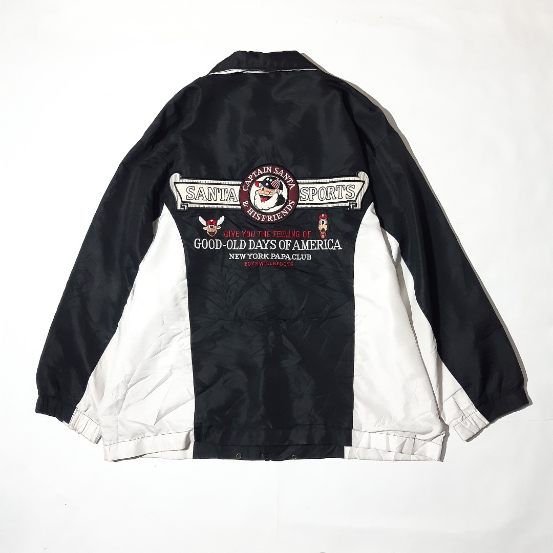 Captain Santa Spots Vintage Jacket, Fesyen Pria, Pakaian , Lainnya di ...