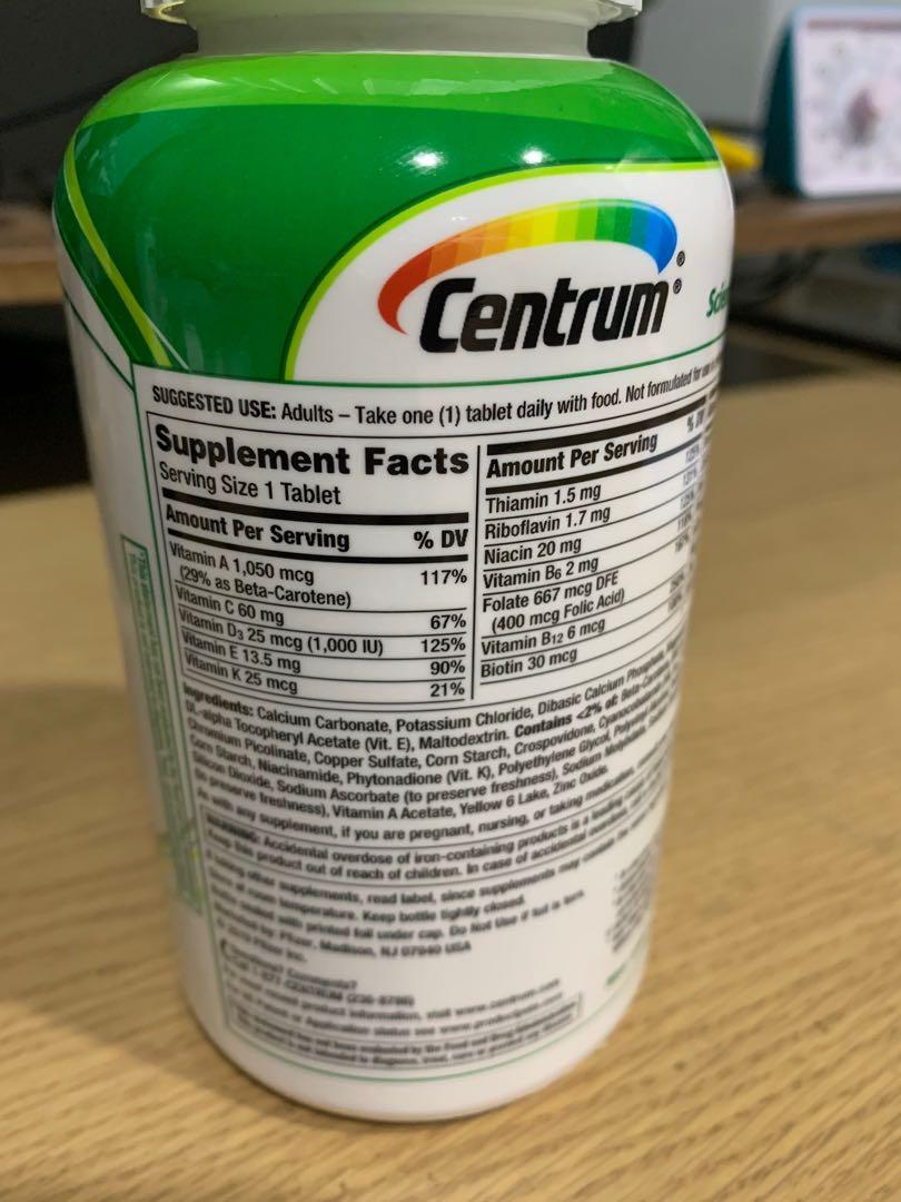 Centrum Multivitamins, Health & Nutrition, Health Supplements, Vitamins ...