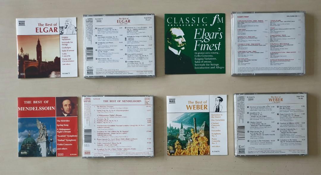 Classical CD - Elgar,Mendelssohn,Weber,Prokofiev,Brahms,Shostakovich ...