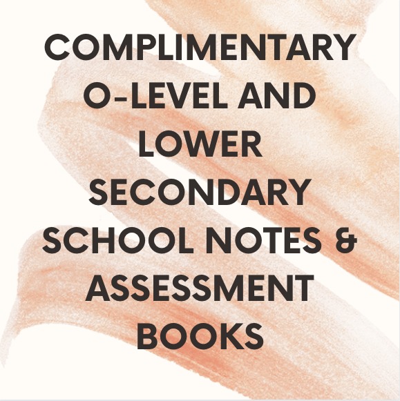 Complimentary O Level/Lower Sec School Notes & Assessment Books ...